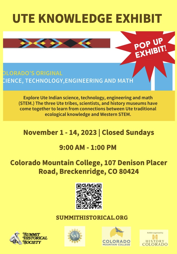 Ute Knowledge of STEM Field Trips - November 8th - Sold Out - Summit Historical Society